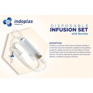 (AT-J) Indoplas Infusion Set (Burette Type) | Shopee Philippines