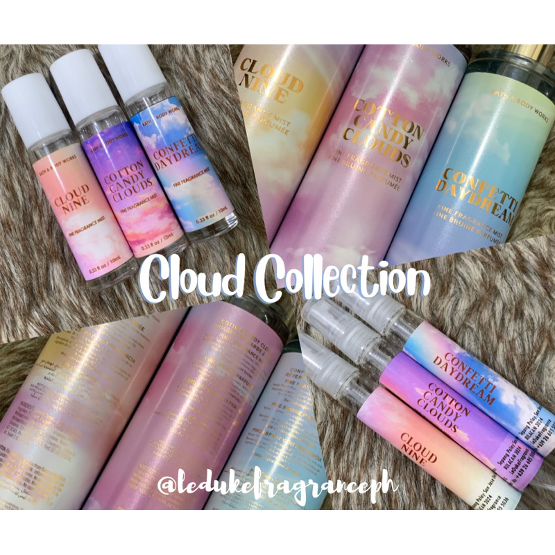 CLOUD COLLECTION BY BATH AND BODY WORKS DECANT 10ML ONLY | CLOUD NINE ...