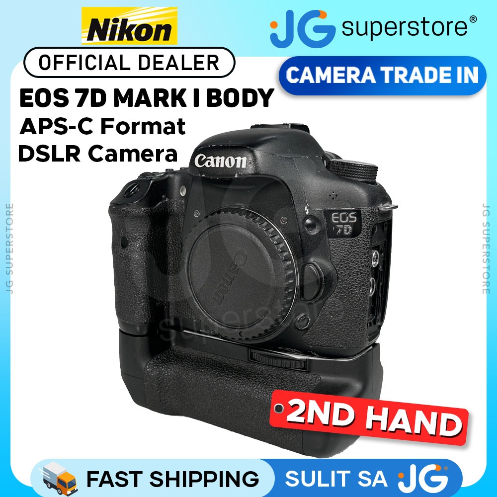 [PRE OWNED] Used Canon 7D Mark I APS-C DSLR Camera (2nd Hand) Body Only ...