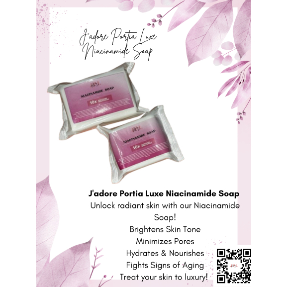 J'ADORE PORTIA LUXE (JPL) Niacinamide 10x Whitening Soap 3 PCS | Shopee ...
