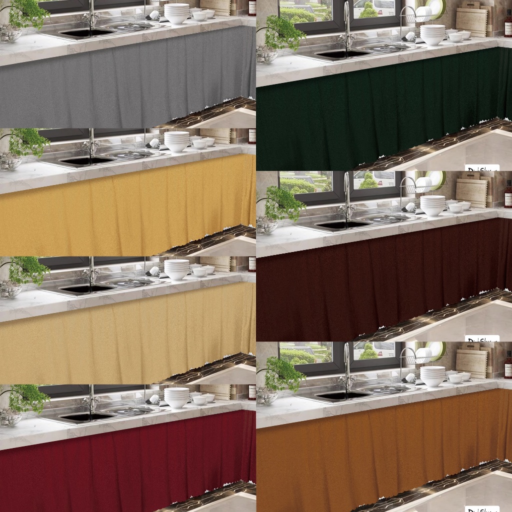Elegant Kitchen Sink Curtains Lababo kitchen curtain short curtain ...