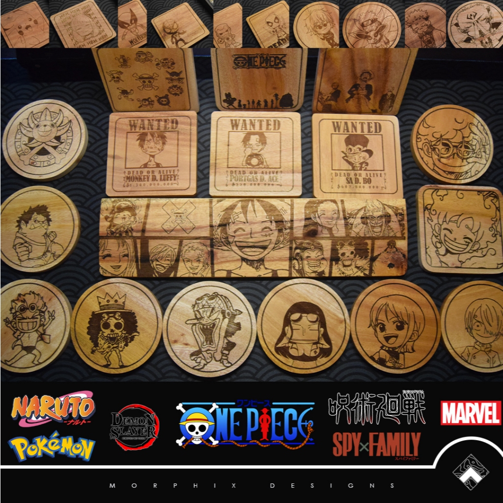 Morphix Designs' COASTER ANIME SERIES - One Piece, Jujutsu Kaisen ...