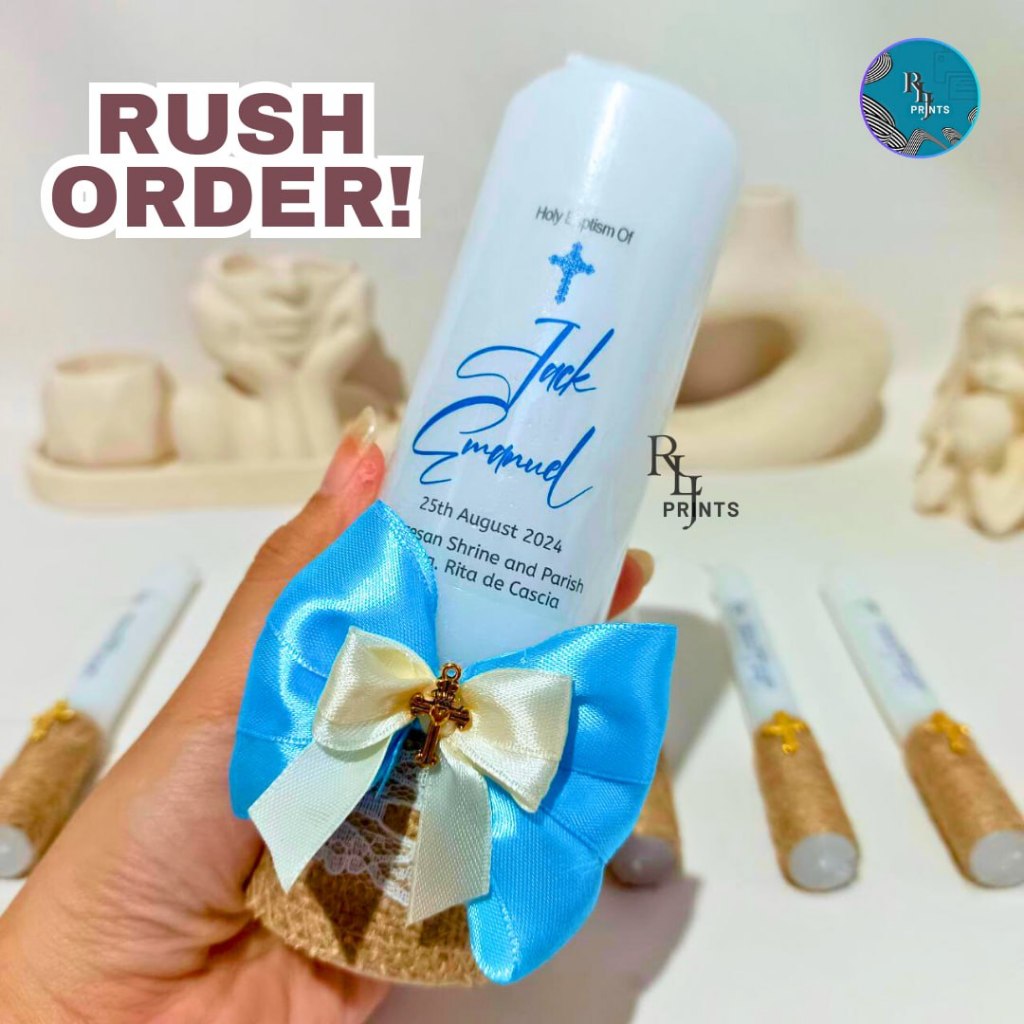 Personalized Main Candle / Big Candle / Unity Candle (RUSH ORDER ...