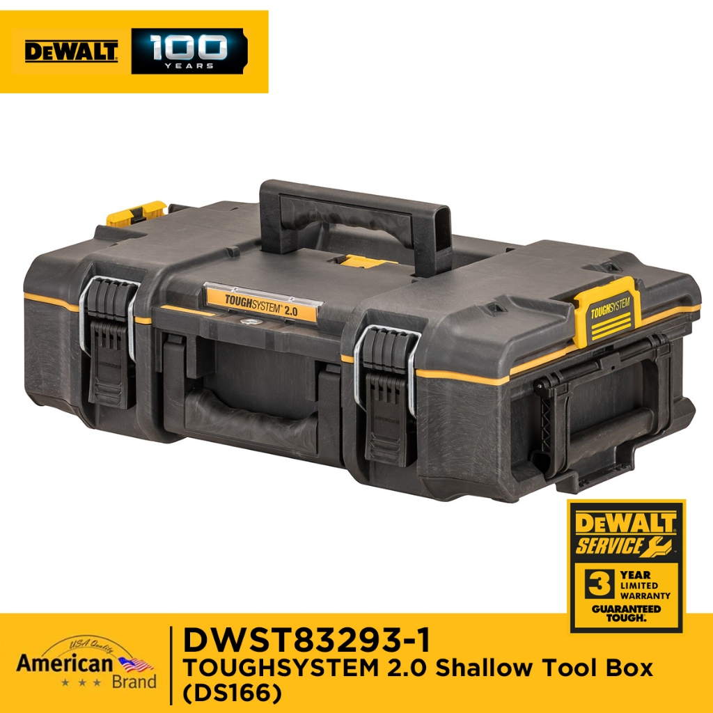 DEWALT DWST83293-1 TOUGHSYSTEM 2.0 Shallow Tool Box (DS166) | Shopee ...