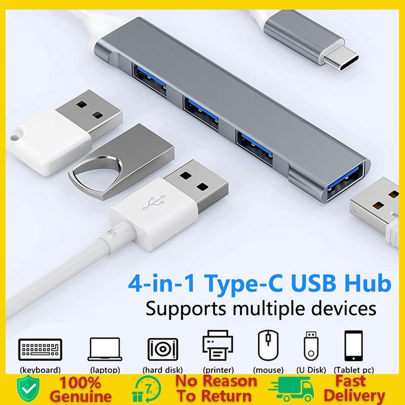 new 4-in-1 USB Hub Extender 4-Port USB 3.0 USB Adapter Slim Portable ...