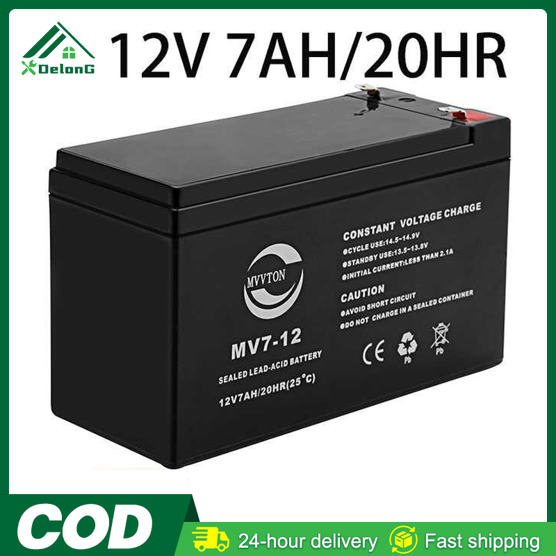 【24 Hours Delivery】Ups Battery 12V 7Ah 20Hr Mv7-12 12 Volts 7 Ampere ...