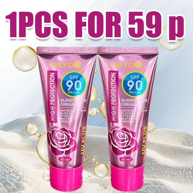 facial sunscreen SPF90+ Cream high protection UV PLUS skincare facial skin whitening cream long ...