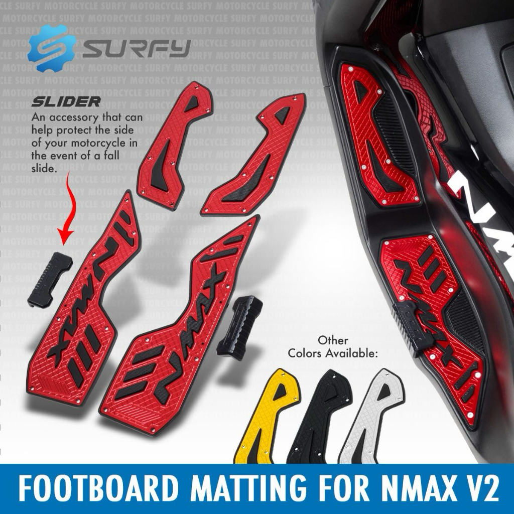 SharkPower Nmax V2 Footboard Matting With Slider New Design CNC ...