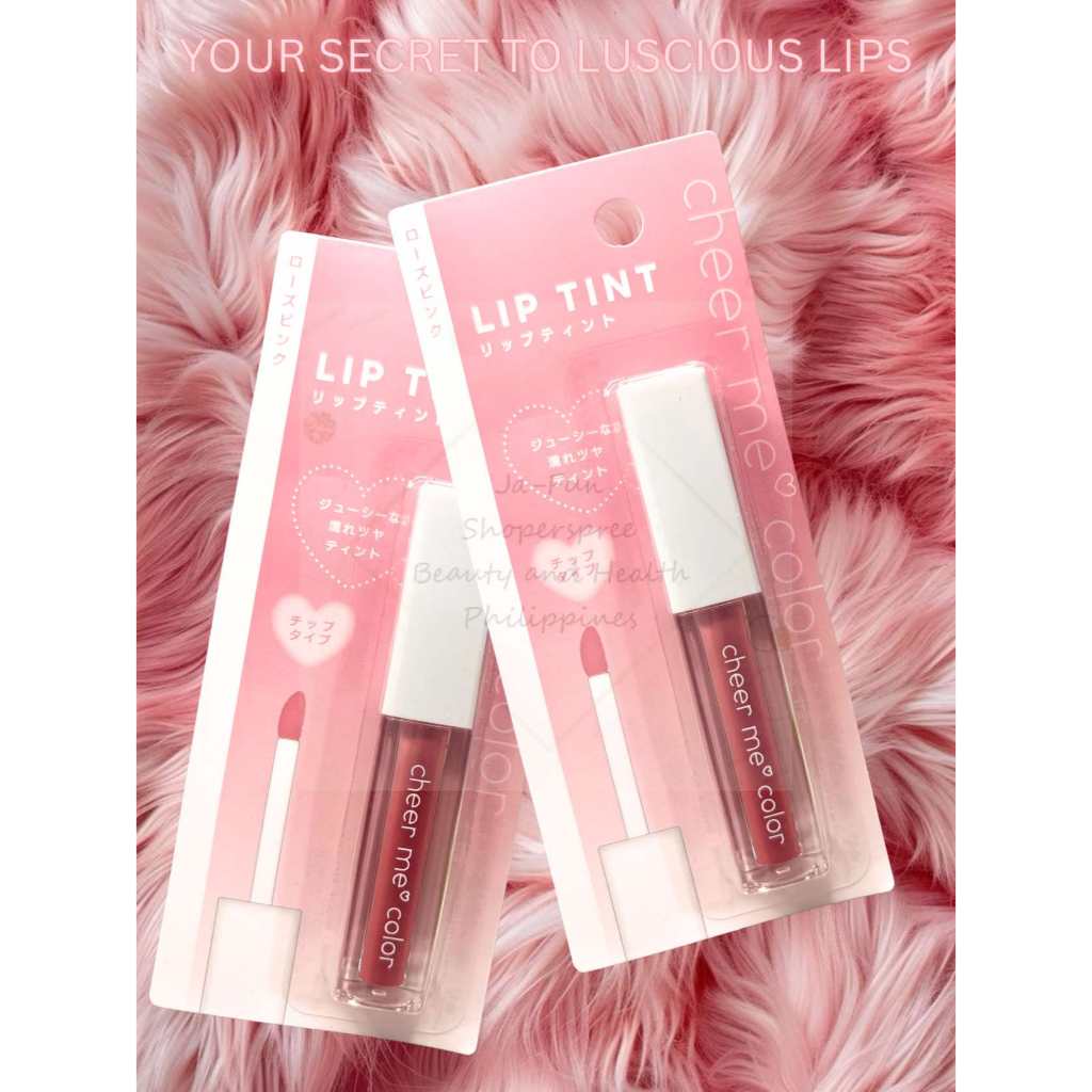 LIP STAIN LIP GLOSS NATURAL PIGMENTED LIP TINT ROSE PINK ( CHEER ME ...