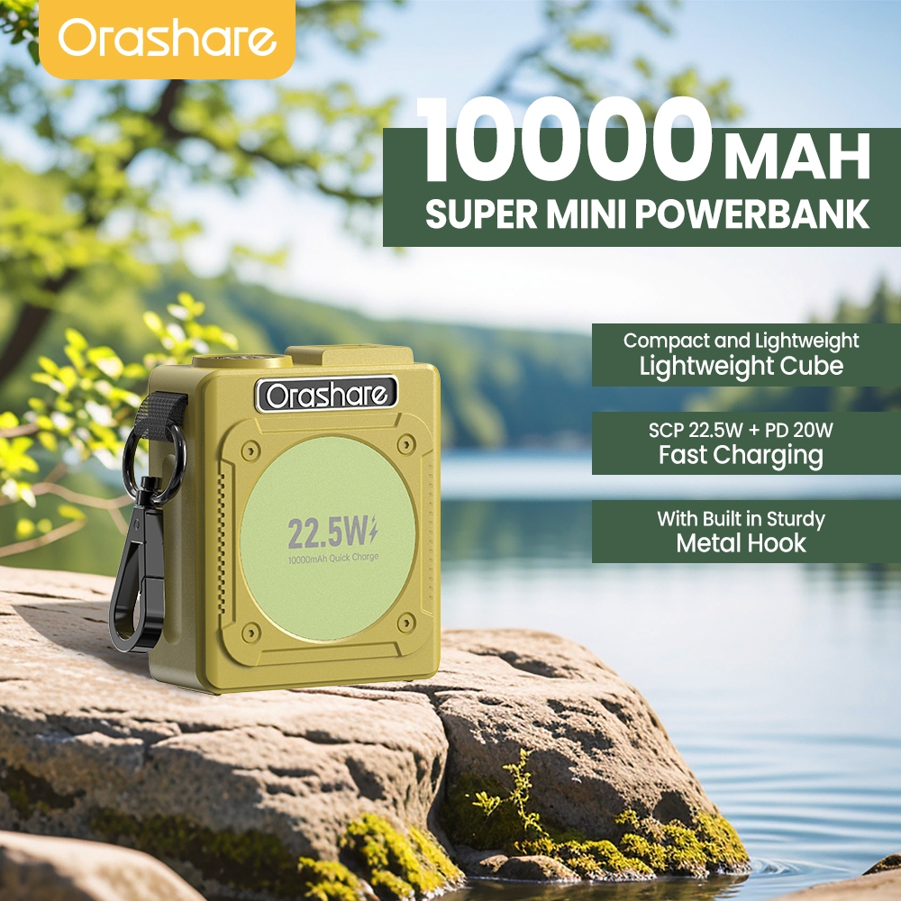 Orashare PH11 10000mAh Mini Cube Power Bank PD20W Fast Charge Portable ...
