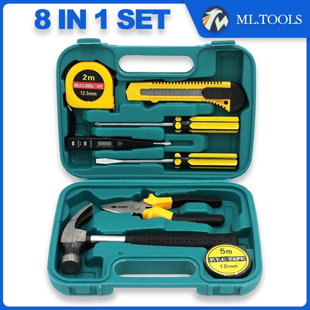 8PCS Screw Driver Set Car Emergency Tool Kit Set Car Tools Set Pliers ...