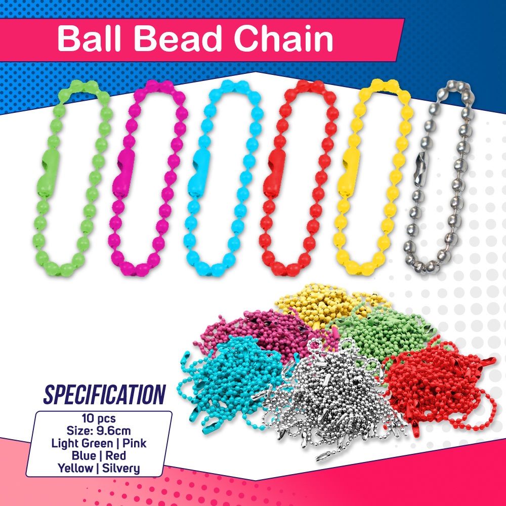 10pcs Ball Bead Chain 9.6cm | Shopee Philippines