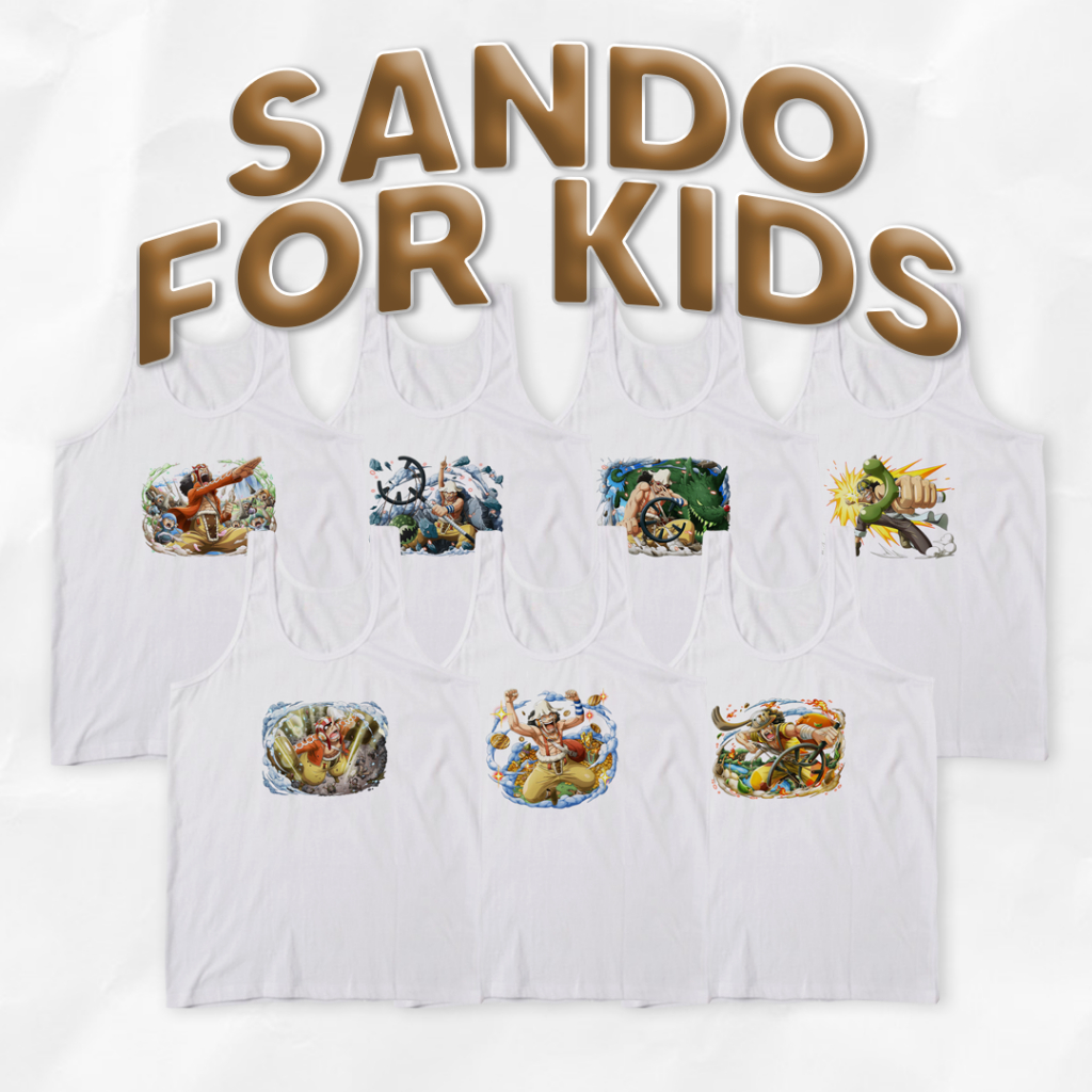 kids wear hub sando for kids boys OP USOPP assorted subli print 0-10 years old sando for kids ...