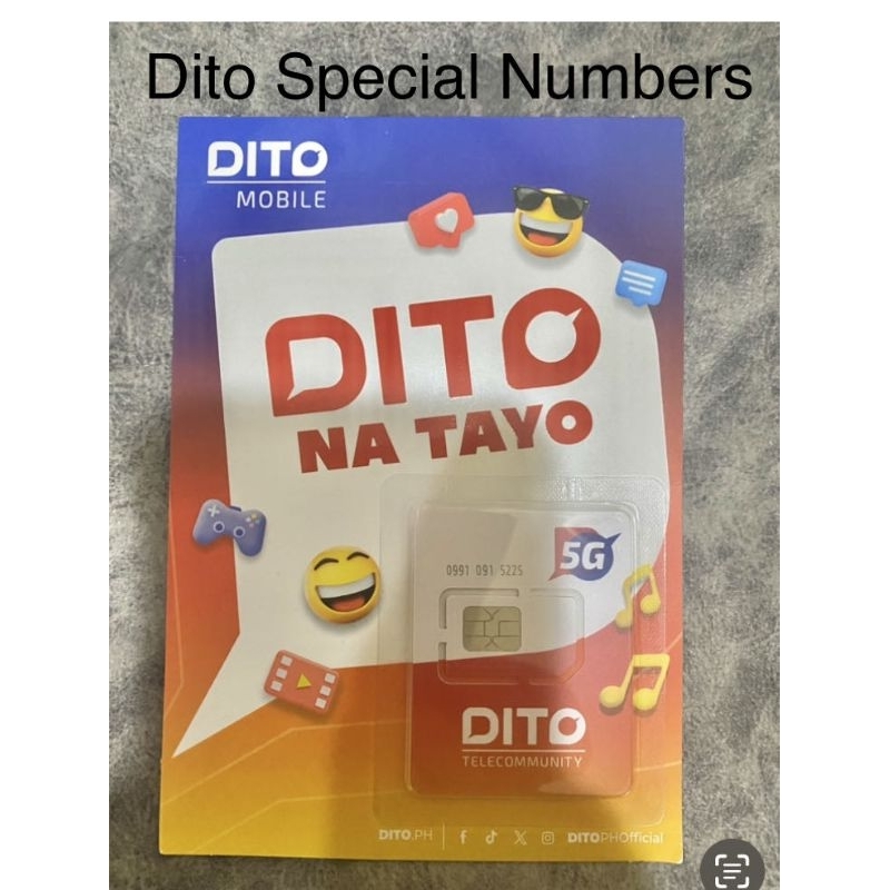 Dito Vanity/Special/Easy to memorize special numbers for personal and ...