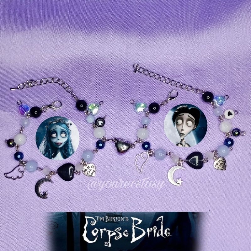 The Tim Burton's Corpse Bride Inspired Matching Bracelet Emily and ...