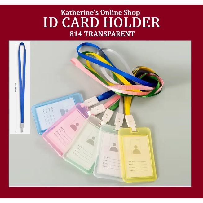 #814 Waterproof Transparent PVC ID Card Cover Plastic Card Holder Case ...