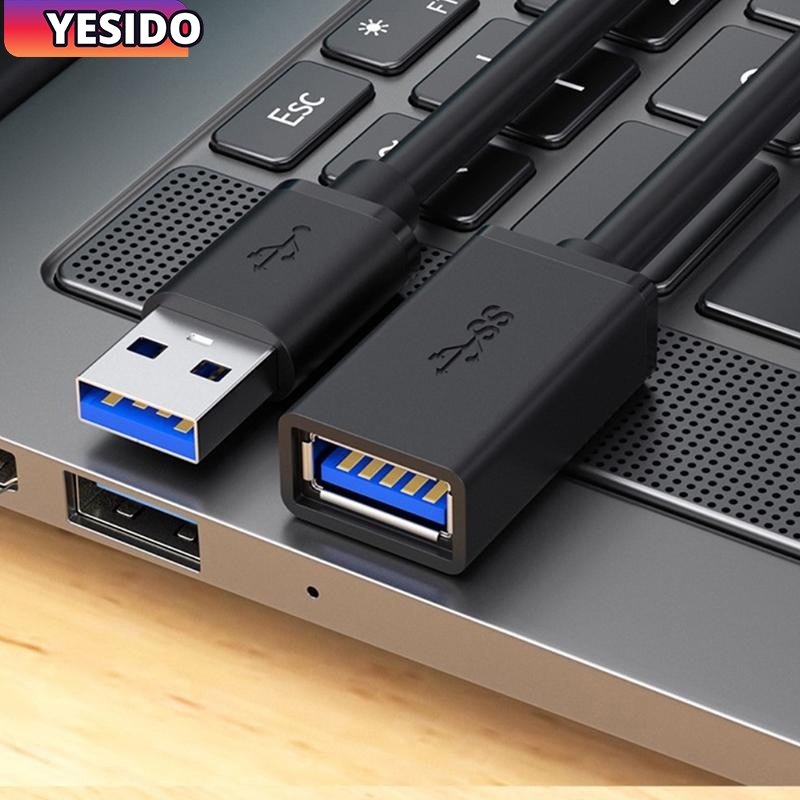 USB 3.0 Extension Cable Super Speed Extender Data Sync for PC Charger ...