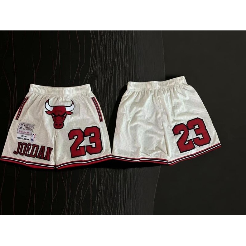 New mesh short chicago 23 top grade short cream | Shopee Philippines