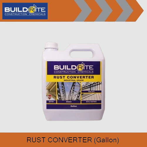 BUILDRITE RUST CONVERTER (Gallon) CONVERT RUST INTO PROTECTIVE CHEMICAL ...