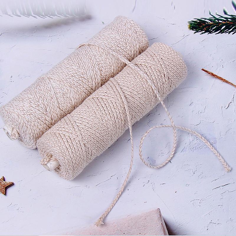 ECO Braided Candle Wick Spool, Cotton & Paper Interwoven Core, Candle ...