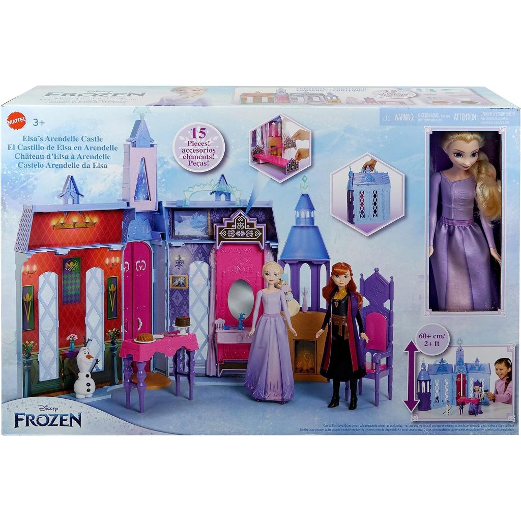 Mattel Disney Frozen Doll House Arendelle Castle Featuring Elsa ...