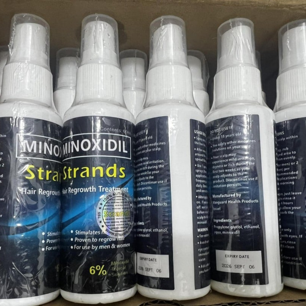 Authentic Minoxidil Strands 6% Minoxidil Topical Solution Hair Grower ...