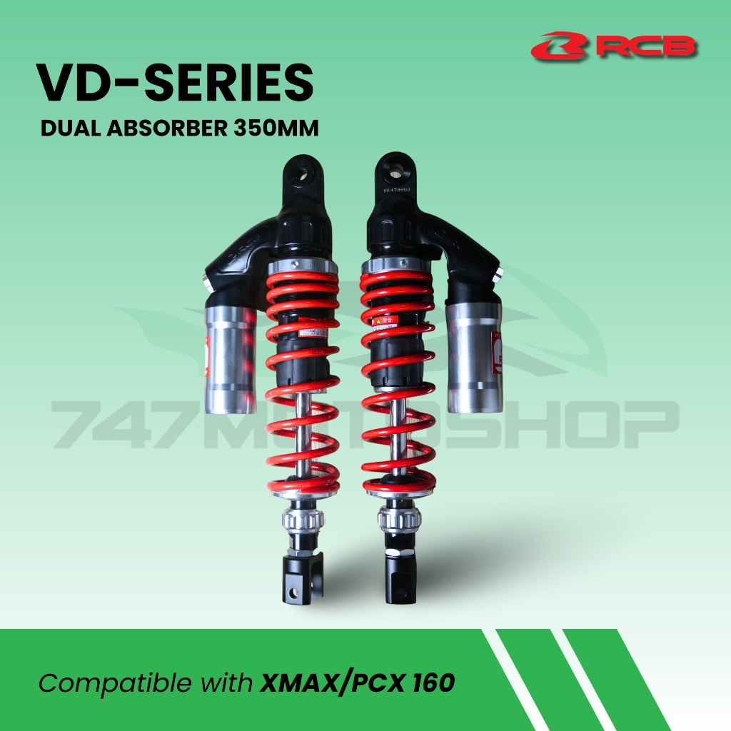 RCB DUAL ABSORBER VD SERIES FOR XMAX/PCX 160 | Shopee Philippines