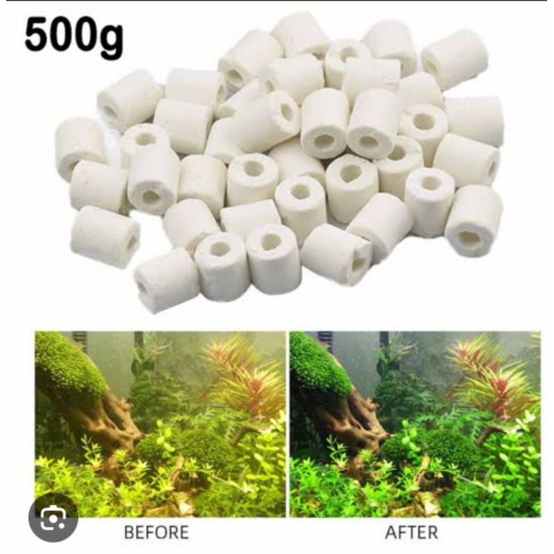 CERAMIC FILTER MEDIA FOR WATER FILTRATION FOR AQUARIUM AND POND Soak in ...