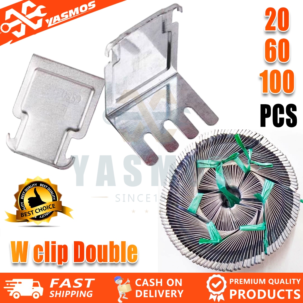 20PCS 50PCS 100PCS W.Clip Double Furring Clip Metal Furring Clip ...