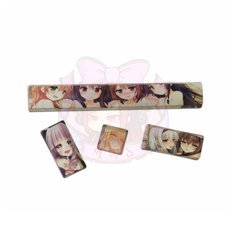 Ahegao Japanese Anime Girls Anime Waifu PBT Thick Keycaps OEM Spacebar ...