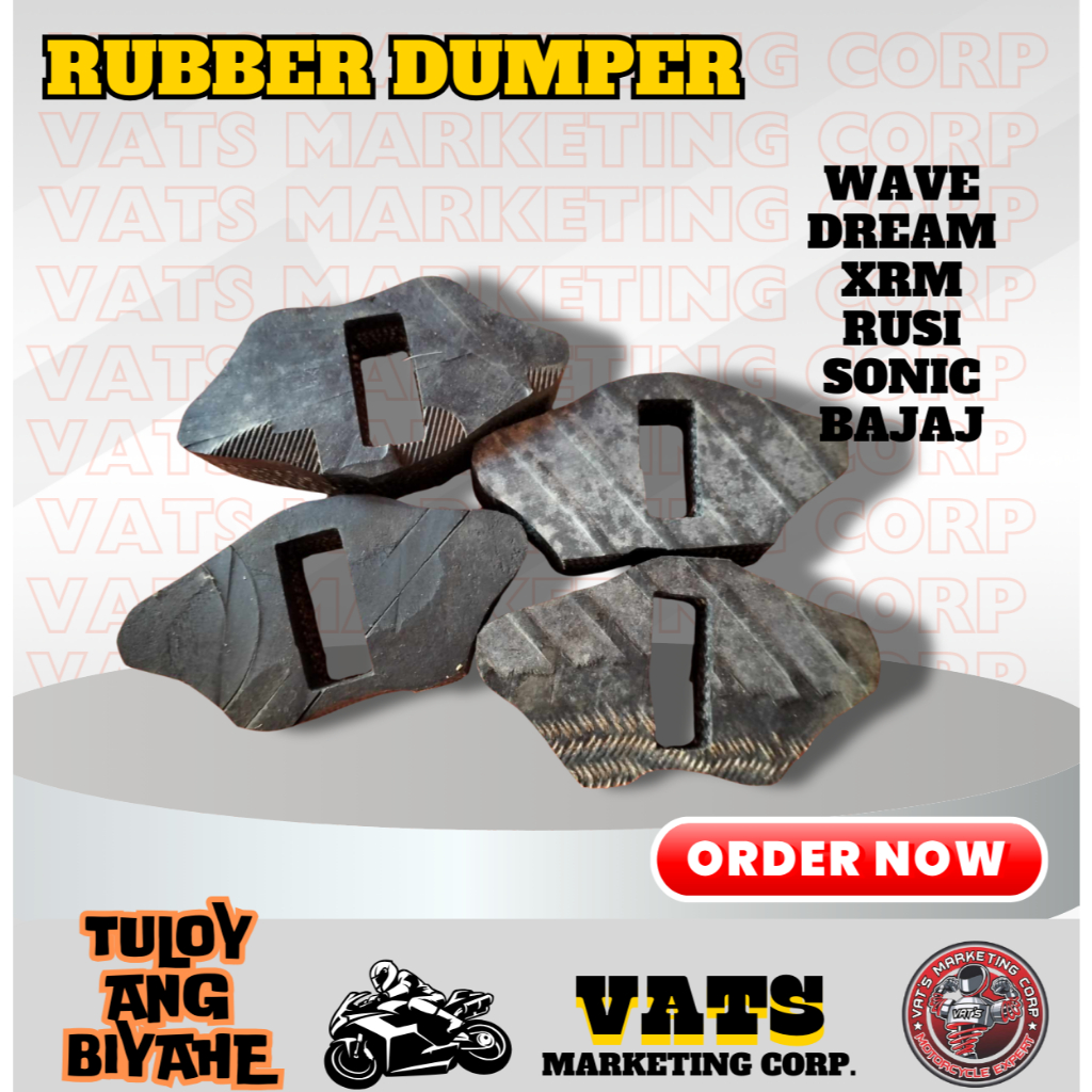RUBBER DUMPER FOR WAVE, DREAM,XRM,RS100,SONIC,BAJAJ, HD3 | Shopee ...