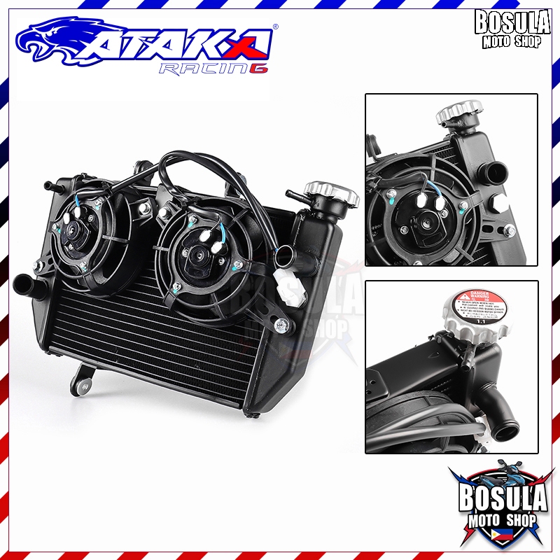 ATAKA Double Radiator Cooling Water Tank Motorcycle Condenser SNIPER150 ...