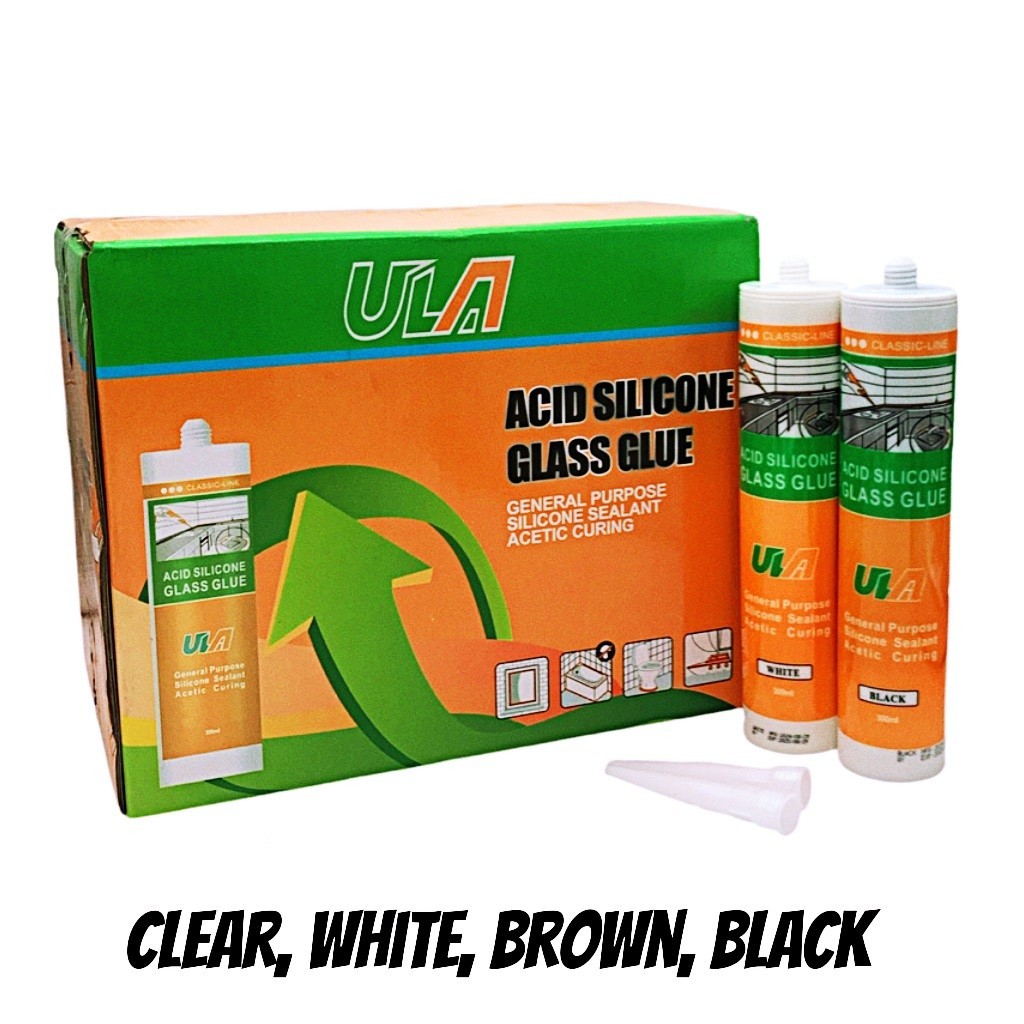 Silicon Sealant Acid Silicon Glass Glue ULA BRAND | Shopee Philippines