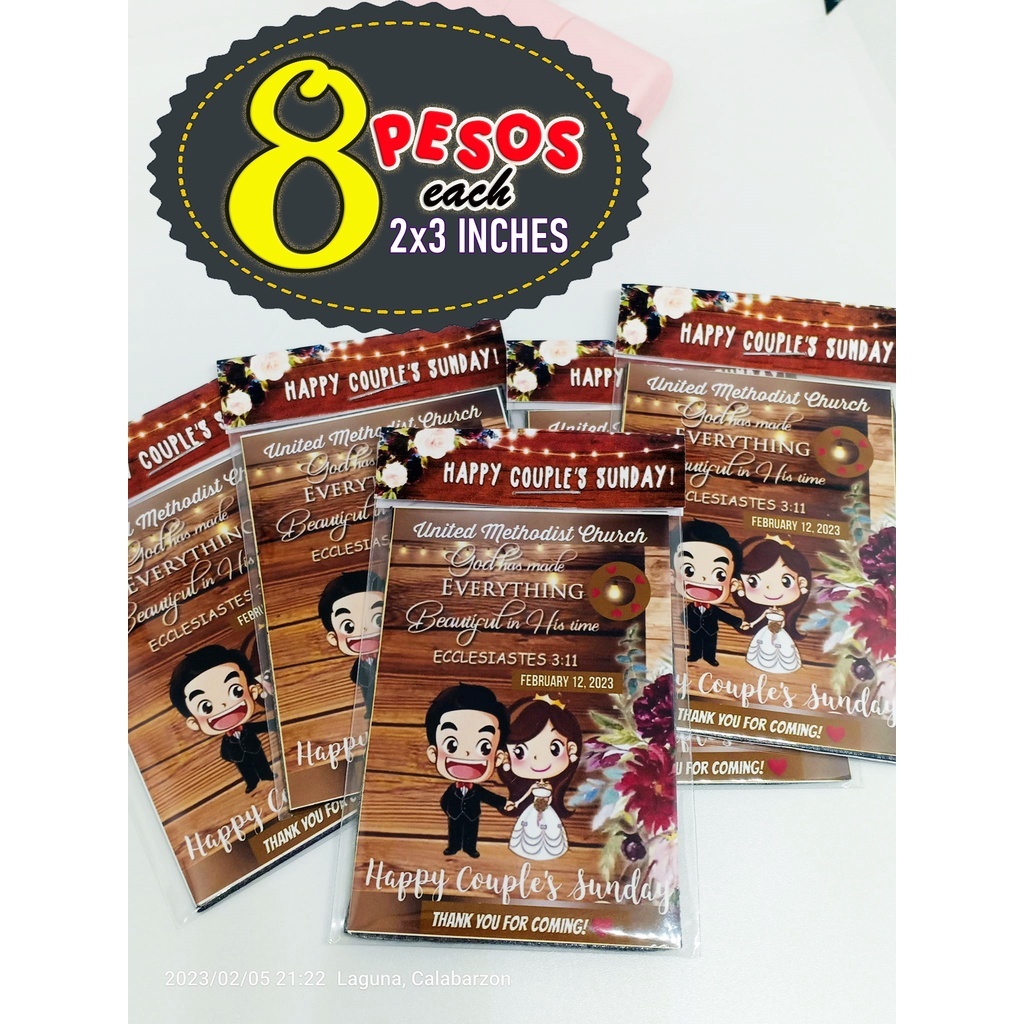30pcs minimum REF MAGNET with opp plastic and label 8 PESOS only ...