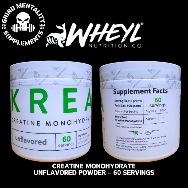 KREA CREATINE MONOHYDRATE 300g - Wheyl Nutrition | Shopee Philippines