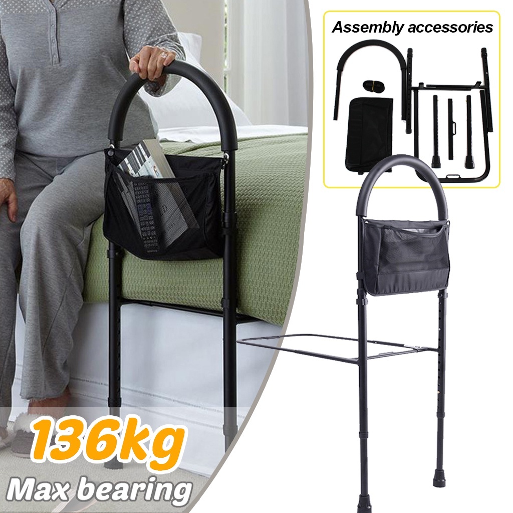 Safety Bed Rail Bed Assist Bar For Elderly/Height Adjustable Bed Hand ...