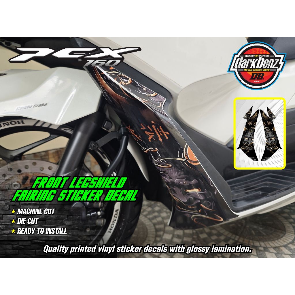 Honda PCX 160 Dark Demon Design Printed Sticker Decal | custom made by ...