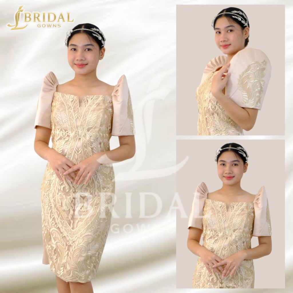 modern filipiniana dress for oath taking | Shopee Philippines