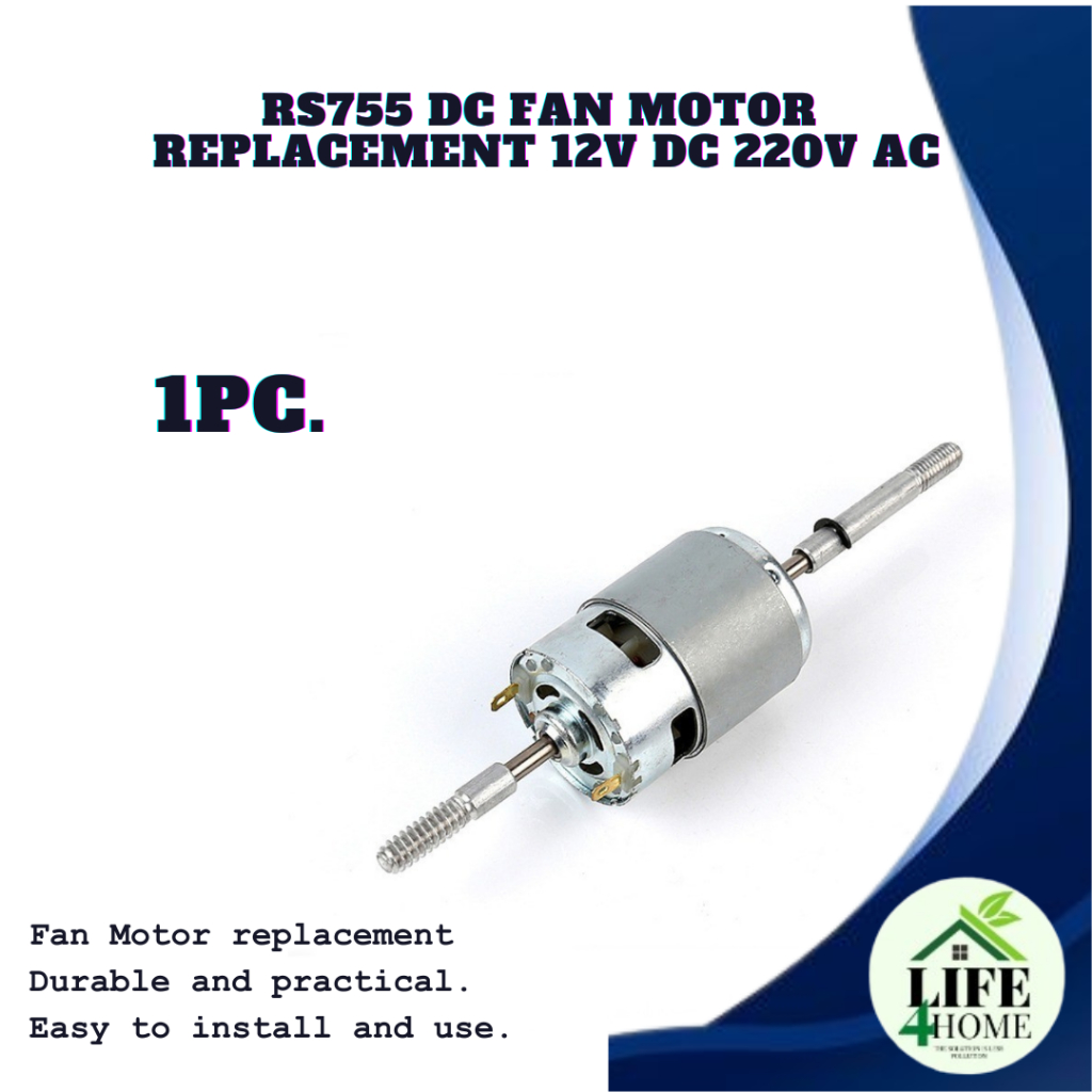 RS755 DC Fan Motor Replacement 12V DC 220V AC For Electric Fan Speed ...