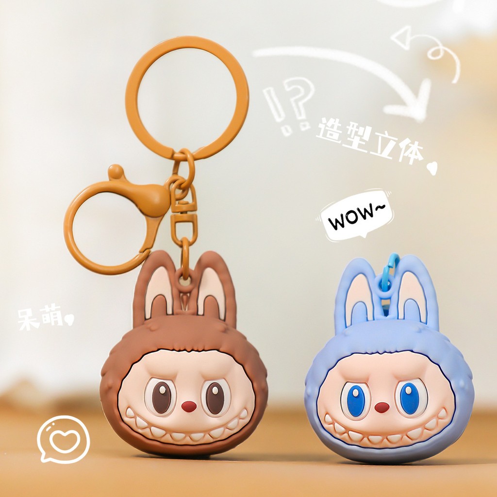 labubu plush doll key chain backpack charm car key charm pendant ...