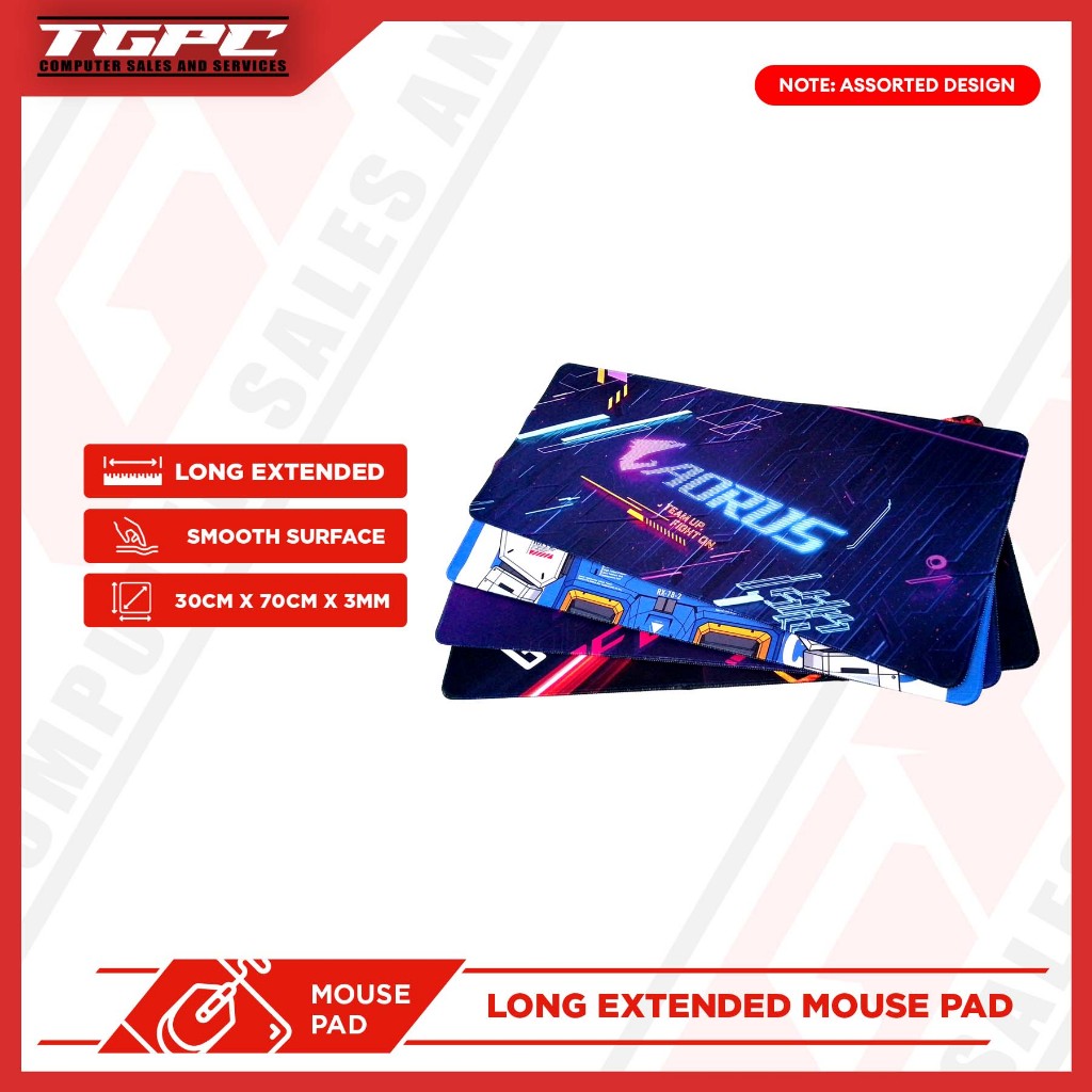 Long Extended Gaming Mousepad ASSORTED DESIGN 30cm x 70cm x 3mm ...