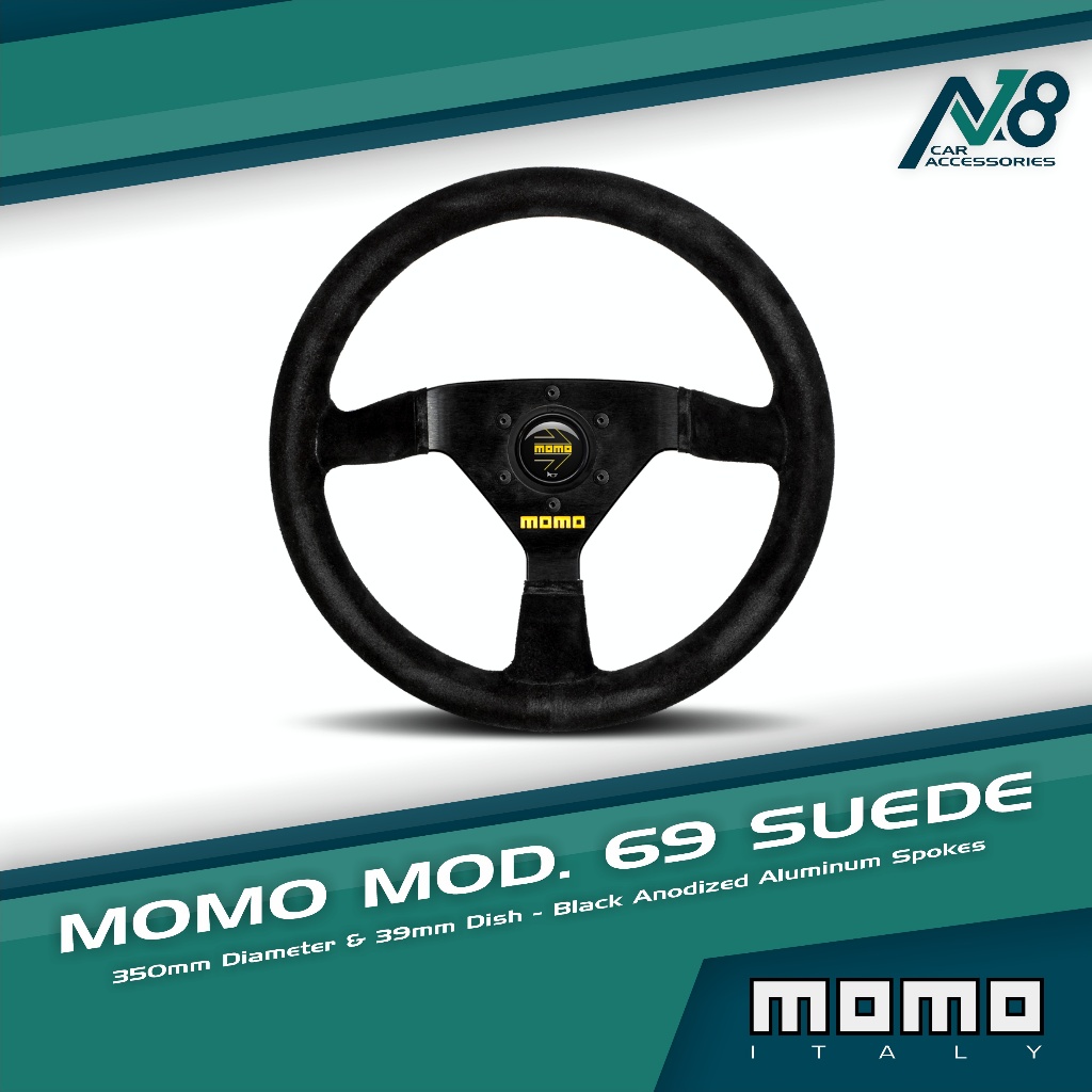 MOMO MOD. 69 SUEDE STEERING WHEEL Genuine | Shopee Philippines