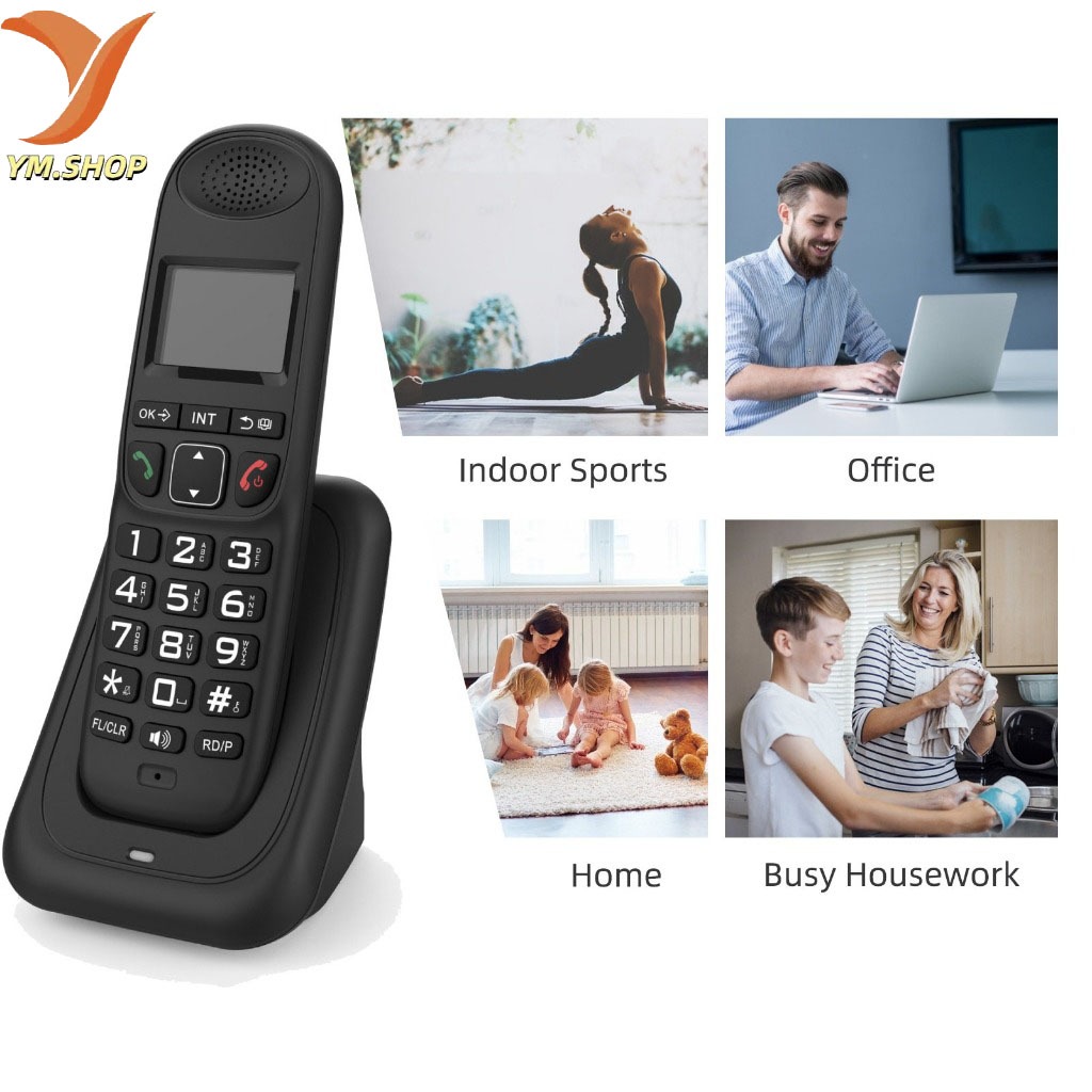 PLDT D1003 Cordless Phone - Wireless Landline with Loud Speaker, Clear ...