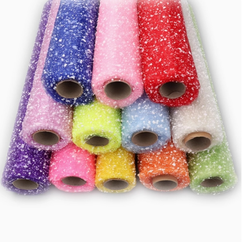 Snow Dot Gauze Snowflake Net DIY Flower Paper Rose Snow Point Gauze ...