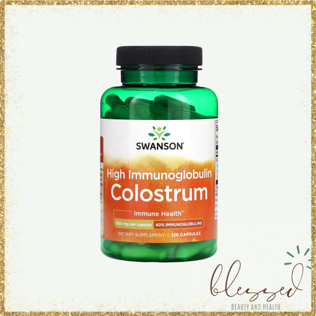 Swanson, High Immunoglobulin Colostrum, 500 mg, 120 Capsules | Shopee ...