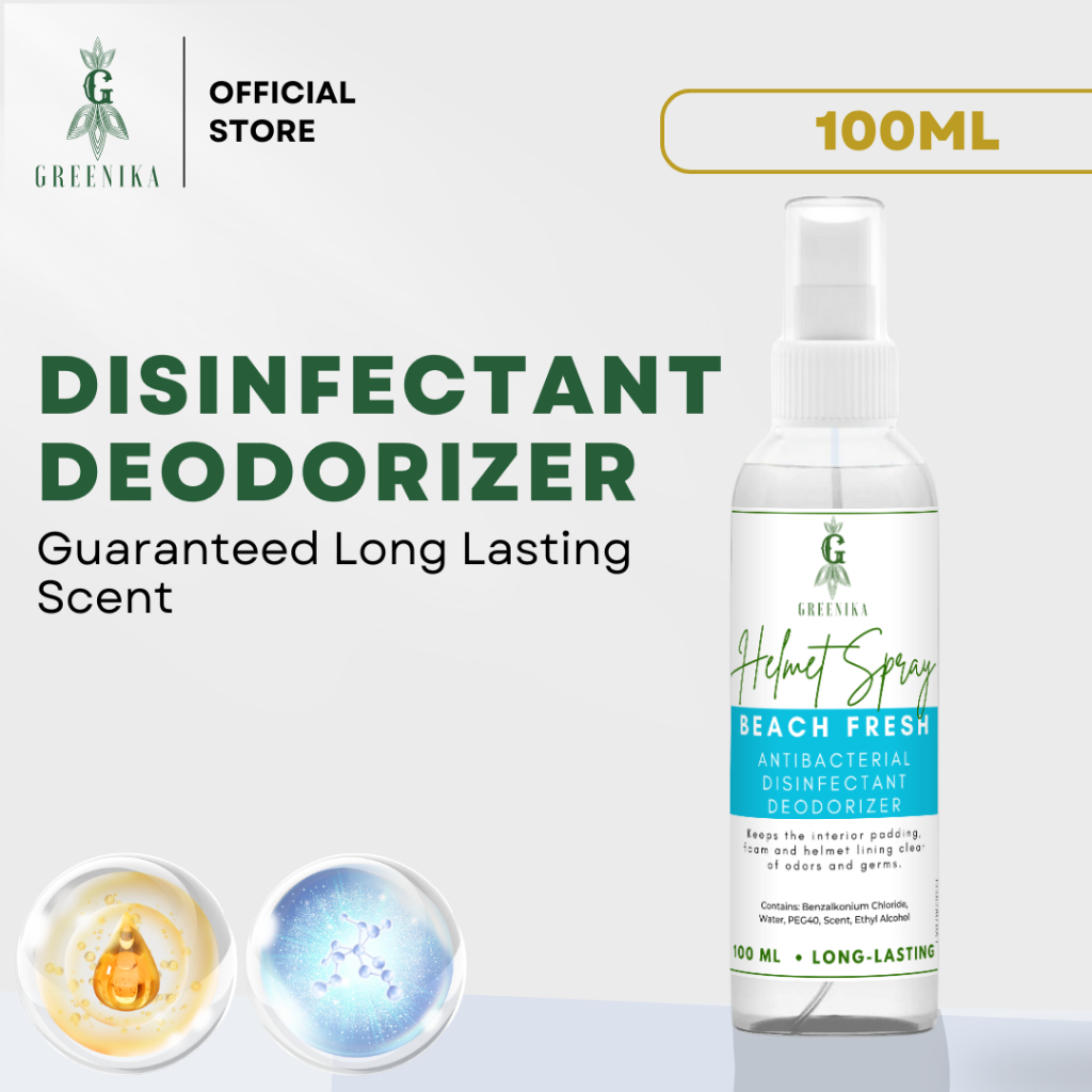 [ SHOE & HELMET SPRAY ANTI ODOR ] Greenika Helmet Spray Long Lasting ...