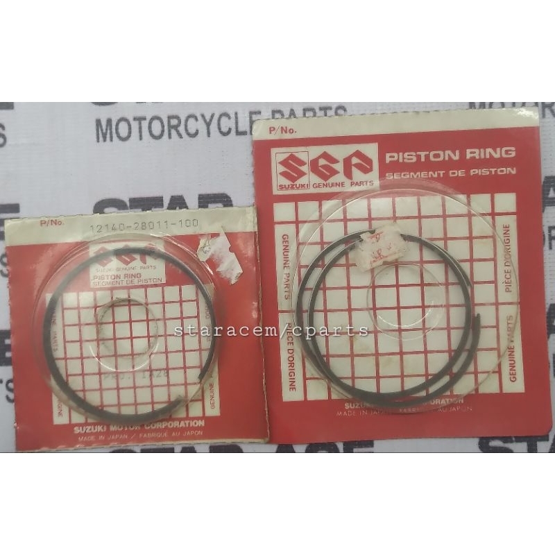 SUZUKI GP125/X4 PISTON RING STANDARD/1.00 SUZUKI GENUINE PARTS | Shopee Philippines