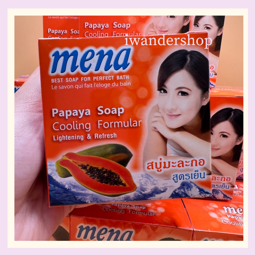 MENA PAPAYA SOAP WITH COOLING FORMULA 150g — ORIGINAL FROM THAILAND ...