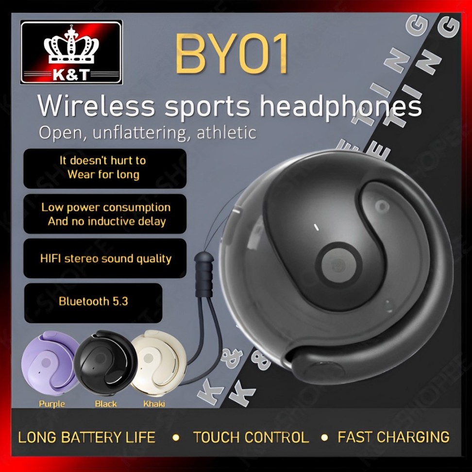 BY01 Wireless Bluetooth Earbuds Noise Reduction Touch Control Spherical ...