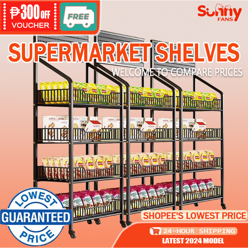 Supermarket Shelves Grocery Rack Snack Shelf Display Rack For Store Kitchen Organizer Storage ...